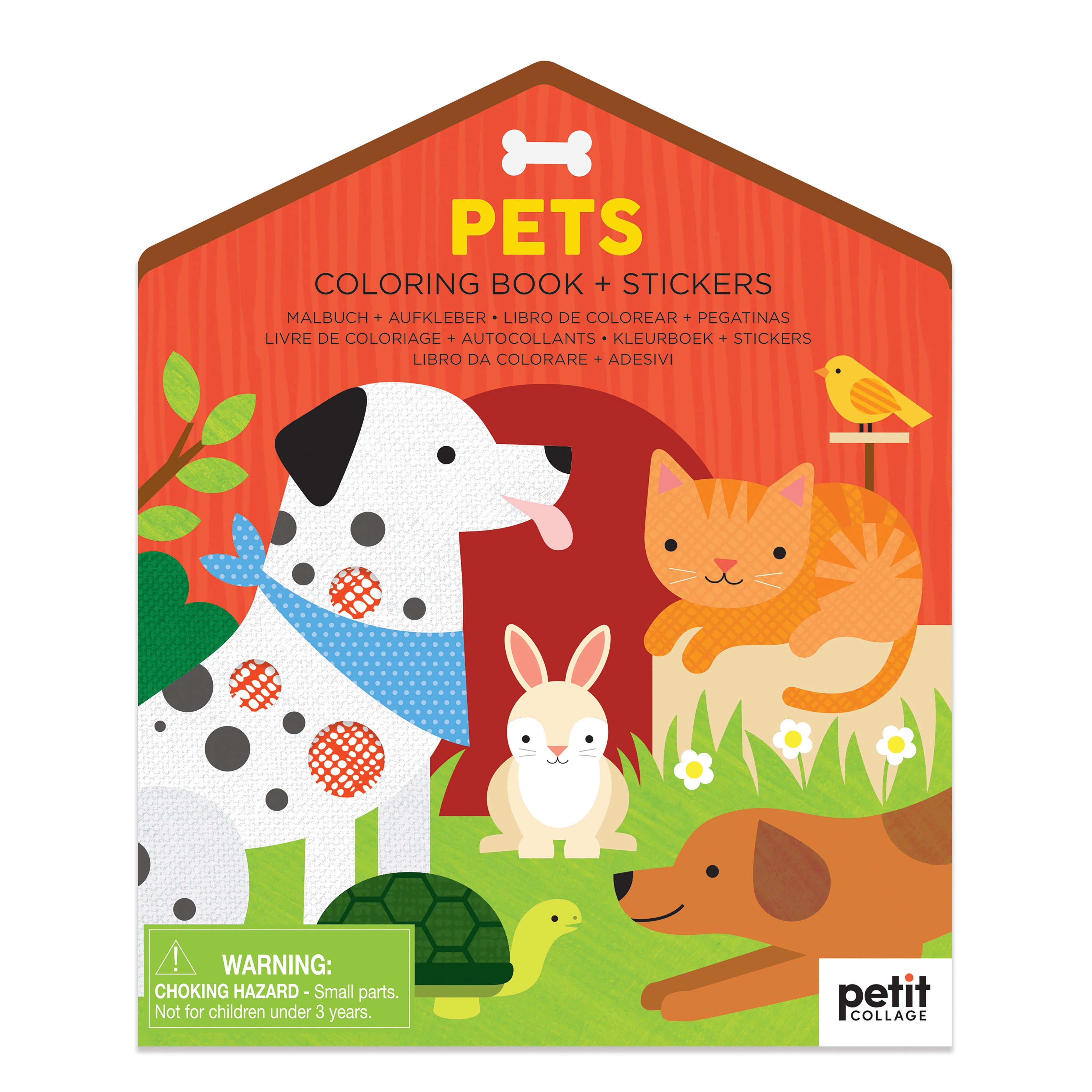 Petit Collage - Pets Colouring Book with Stickers · Little Sprout ...