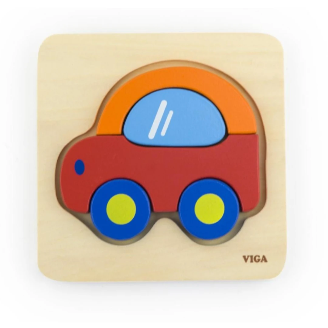 Viga - Shape Block Mini Puzzle Car · Little Sprout - Read Play Learn
